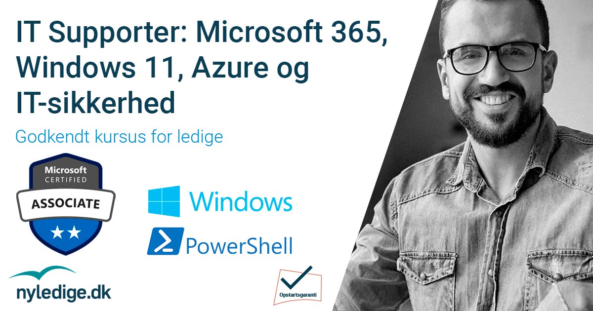 Bliv certificeret IT supporter: Microsoft 365, Windows 11, Azure og IT ...